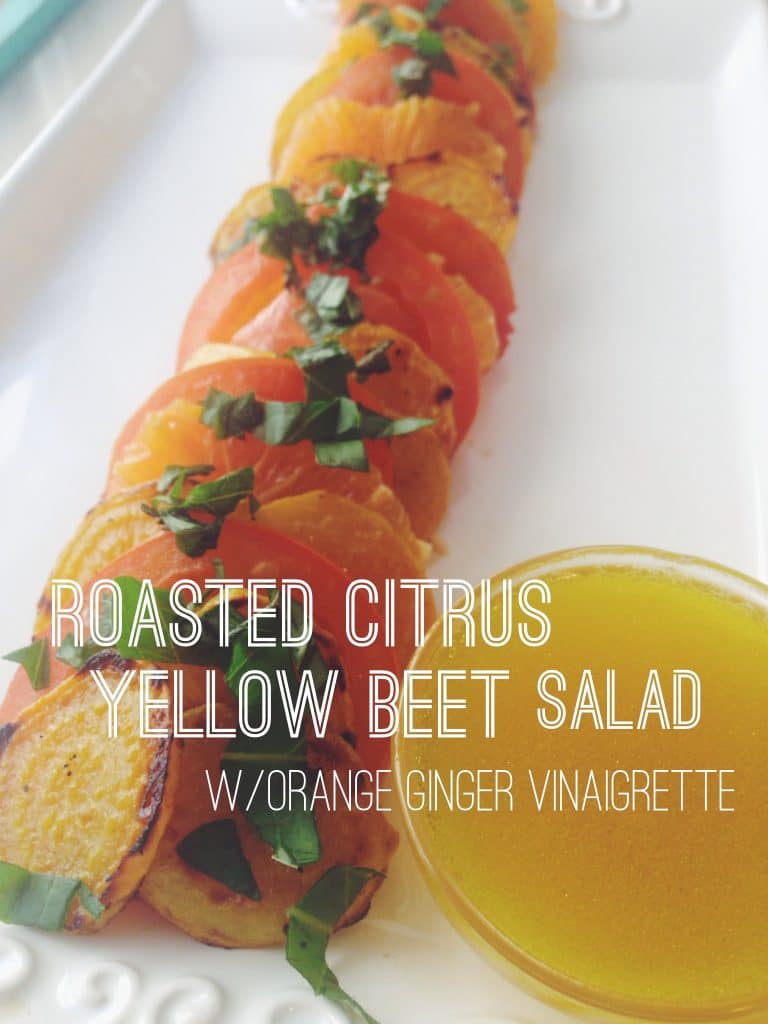 Roasted Citrus Yellow Beet Salad - Cooking Goals