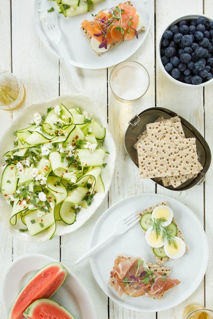 Open Faced Sandwiches, Raw Zucchini Salad And Remembering - Cooking Goals